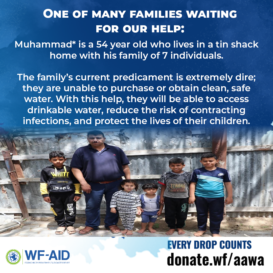 Ali Asghar Water Appeal Reach in Gaza, Palestine - WF AID