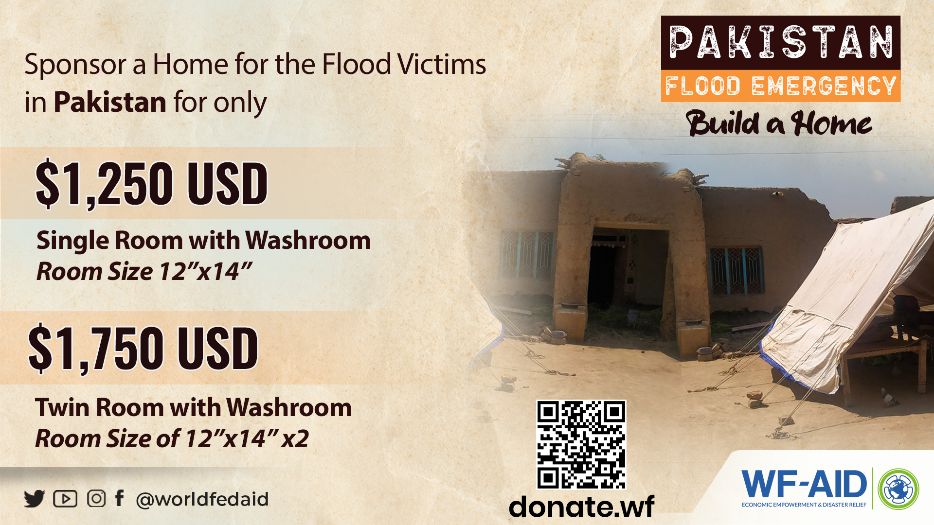 Phase Two - Pakistan Flood Emergency Housing - WF AID